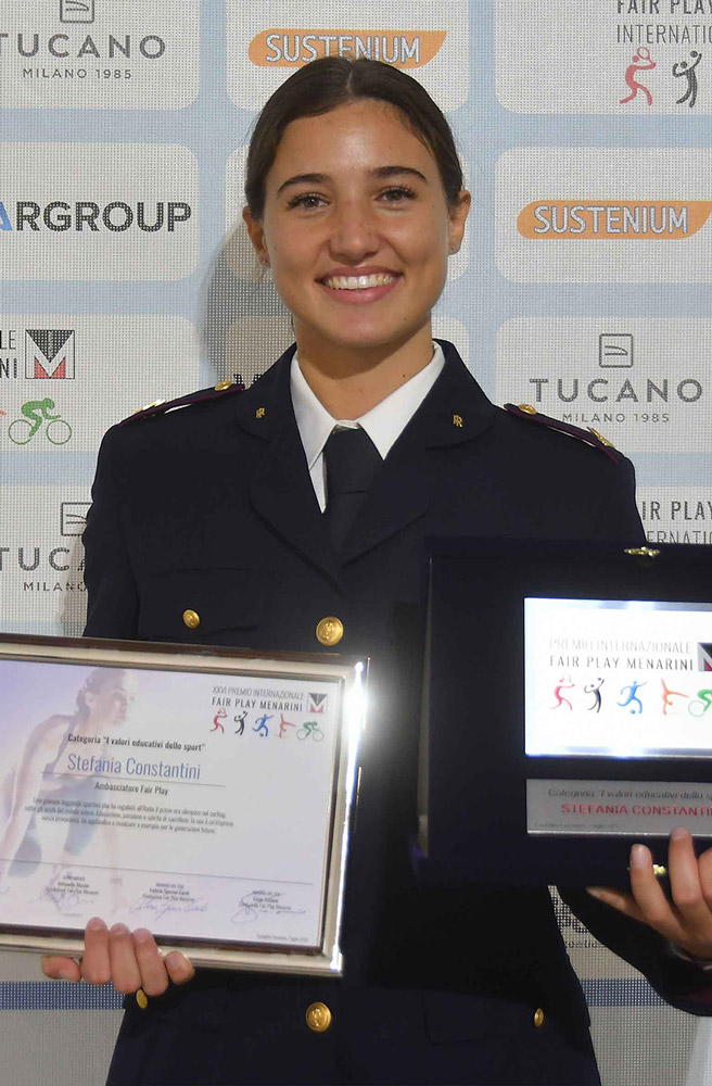 Stefania CONSTANTINI - Premio Internazionale Fair Play Menarini